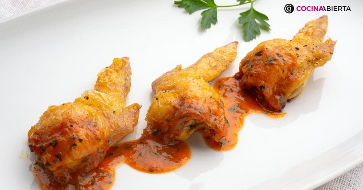 Alitas de pollo rellenas jugosas: la receta de Joseba Arguiñano