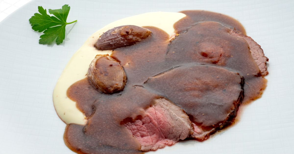 Roast beef con salsa de mostaza y chalotas: receta al horno de Joseba ...