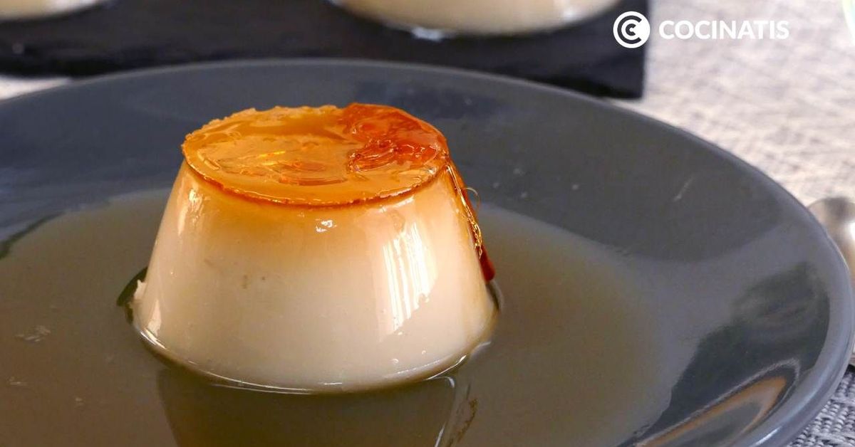 Flan de coco sin horno, receta cremosa y fácil