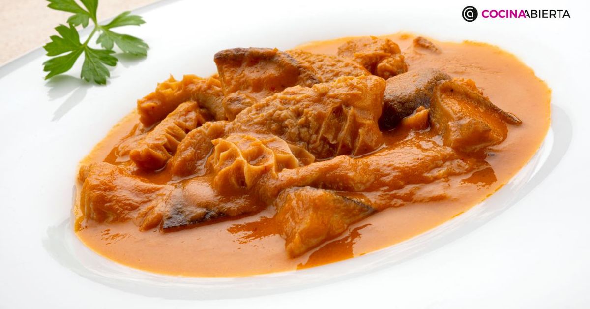 Callos con setas en salsa picante, receta de Karlos Arguiñano