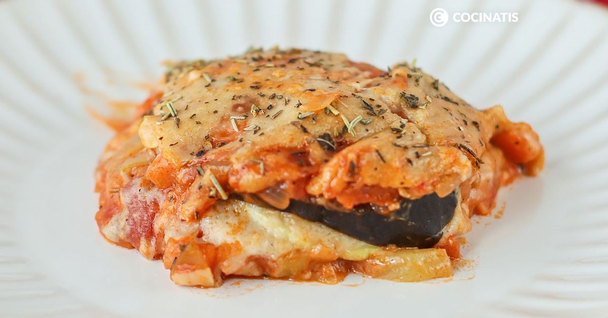 Musaka de verduras con berenjena y calabacín | Cocinatis
